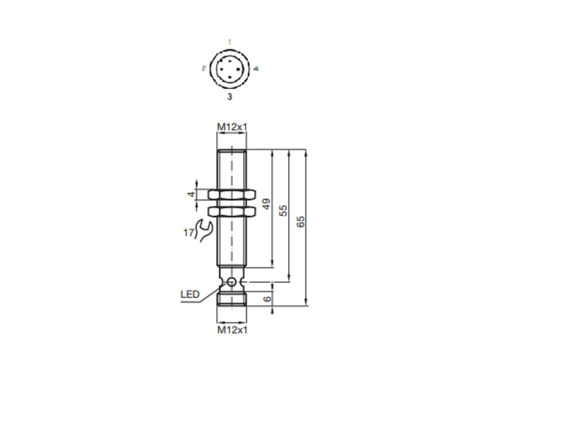 Sensor Indutivo Pepperl Fuchs NBB4-12GM50-E2-V1 PNP 4mm